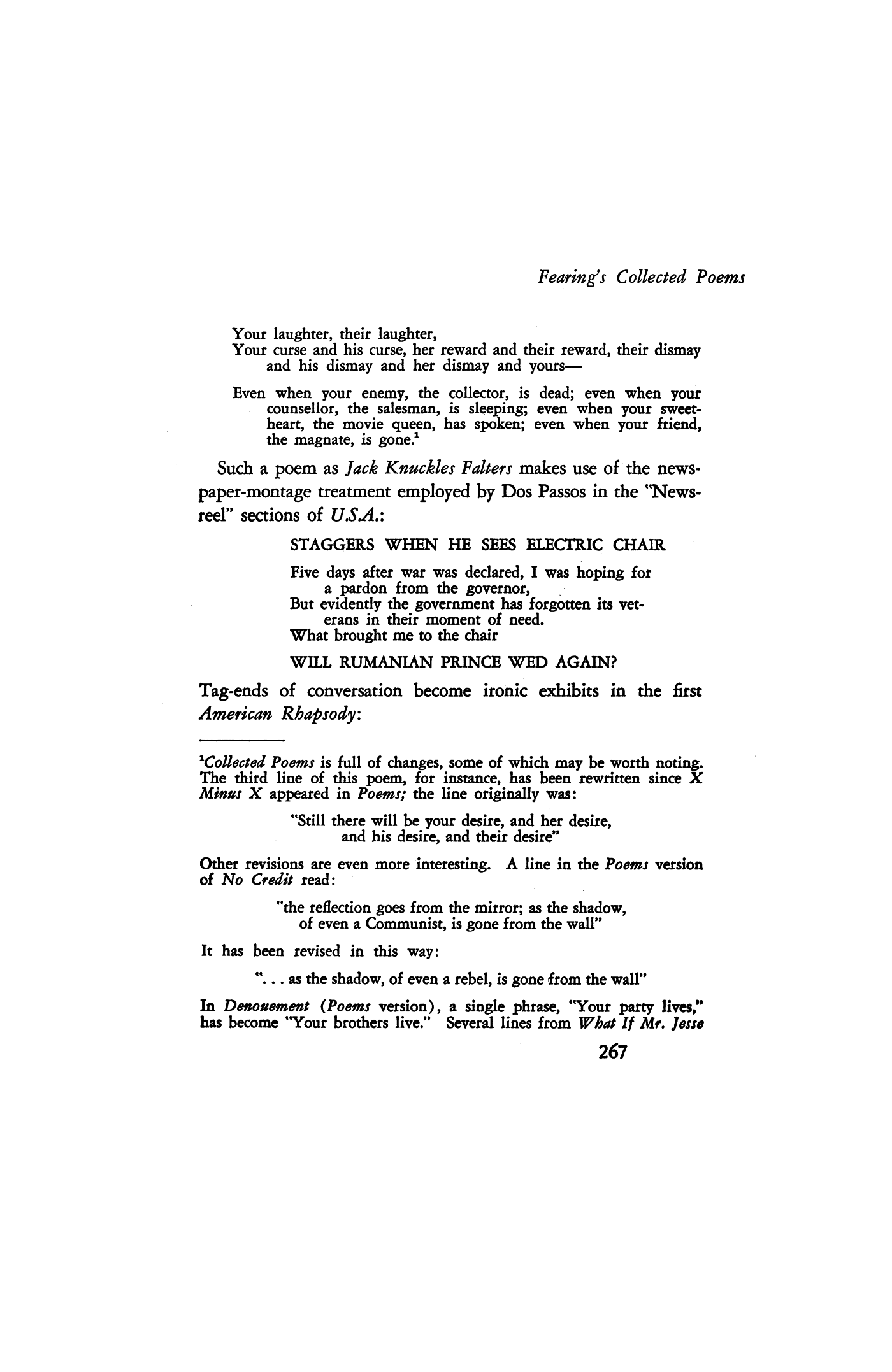 Fearing's Collected Poems by Weldon Kees | Poetry Magazine