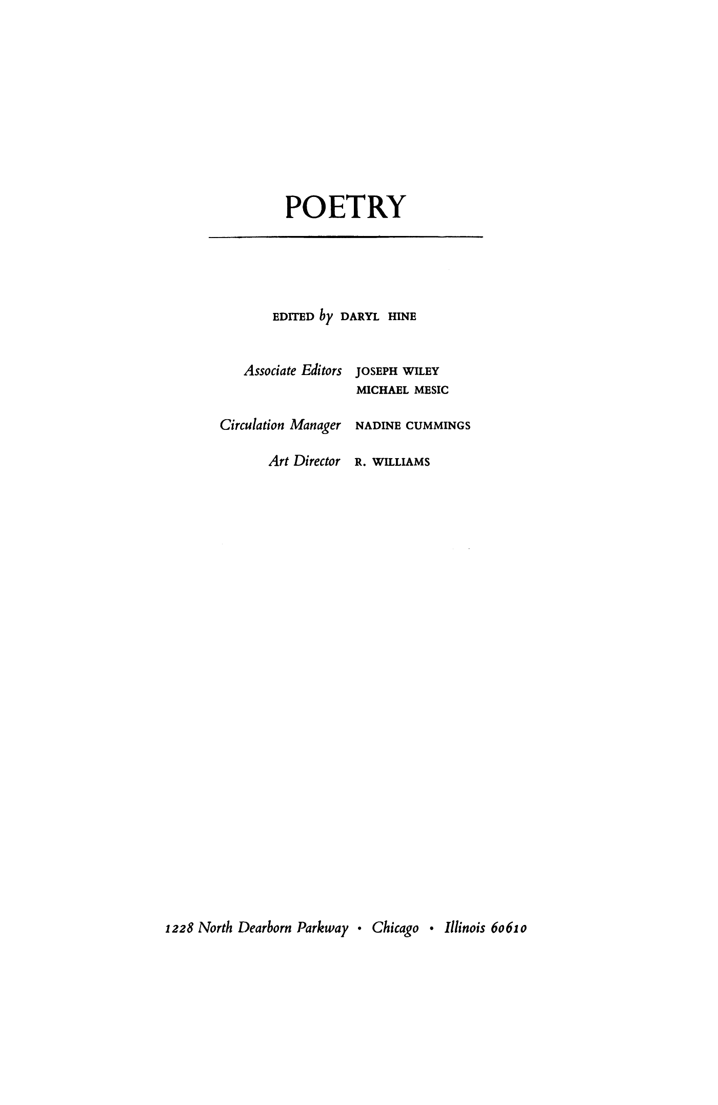 JSTOR Detail | Poetry Magazine