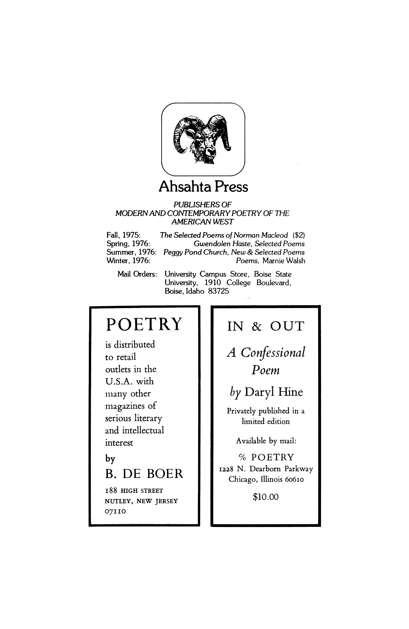 JSTOR Detail | Poetry Magazine