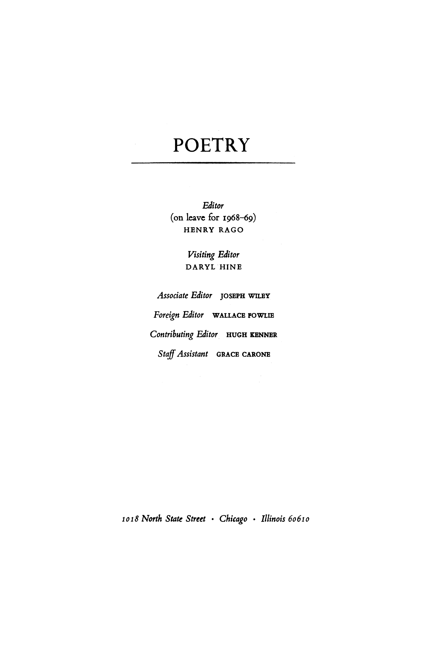 JSTOR Detail | Poetry Magazine