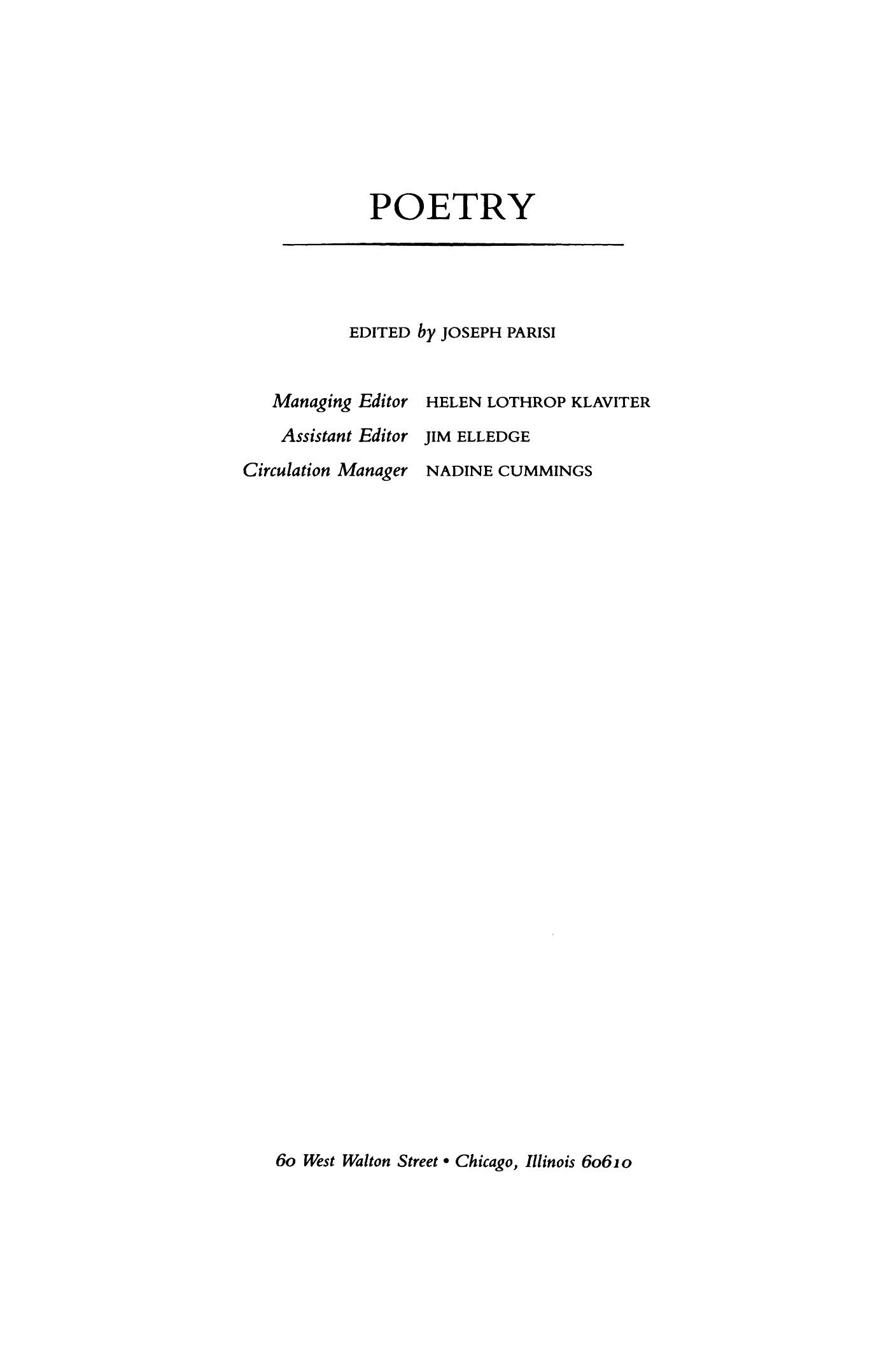 The Poetry Foundation