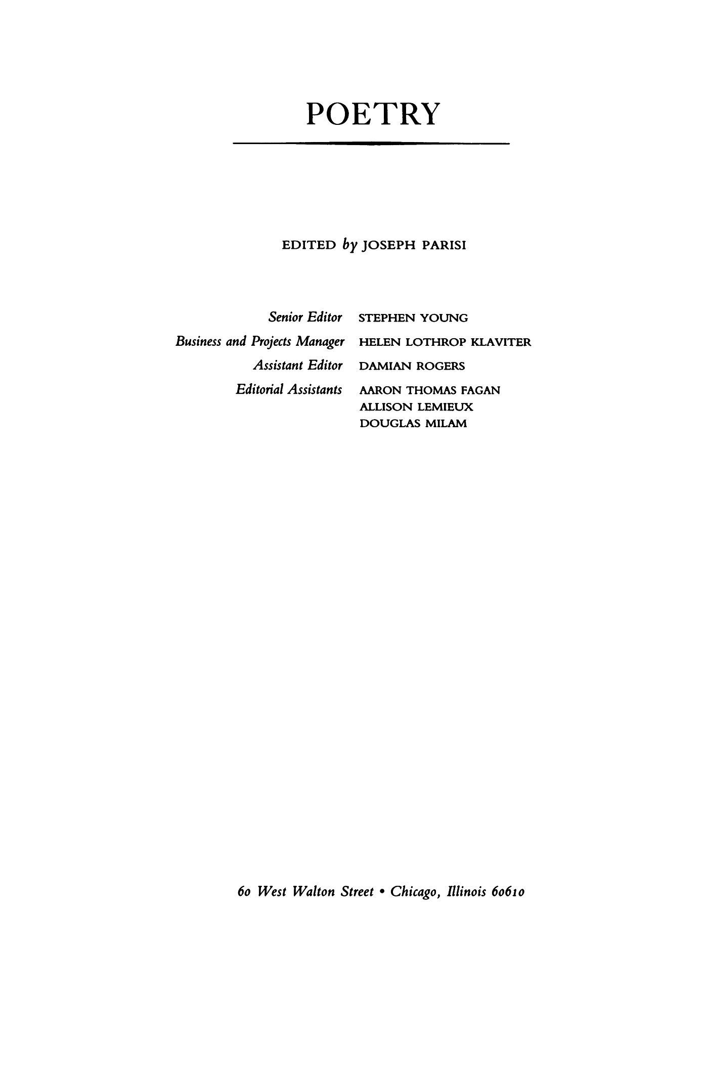 The Poetry Foundation